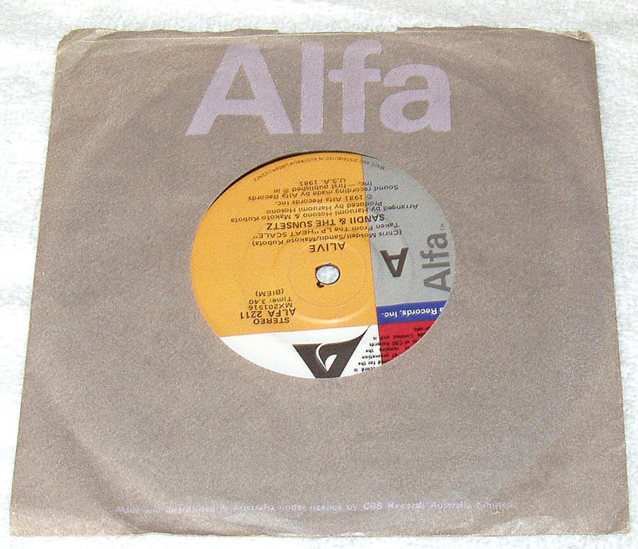 RARE! New Wave Sandii & The Sunsetz Alive Vinyl 1981