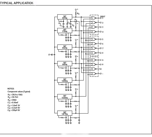 PHILIPS NE567N (Tone/Frequency Decoder .01Hz ~ 500kHz Range)