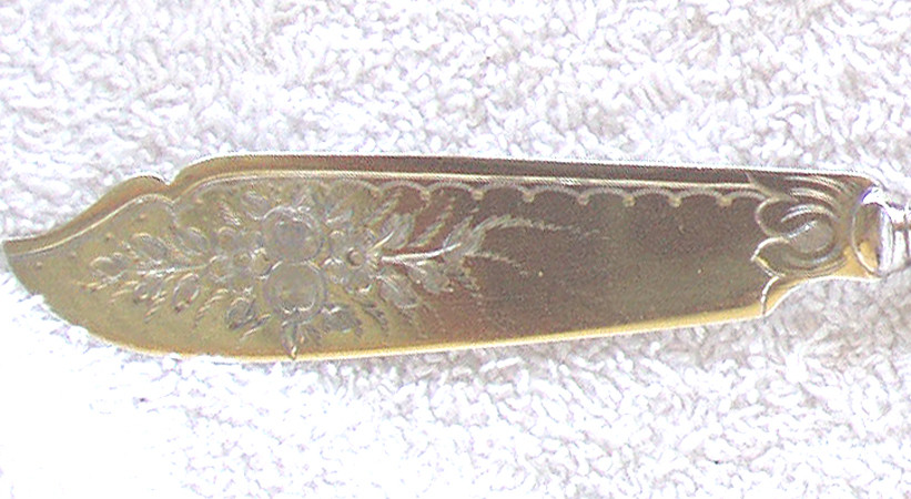 Silver Plate Bone Handled Master Butter Knife