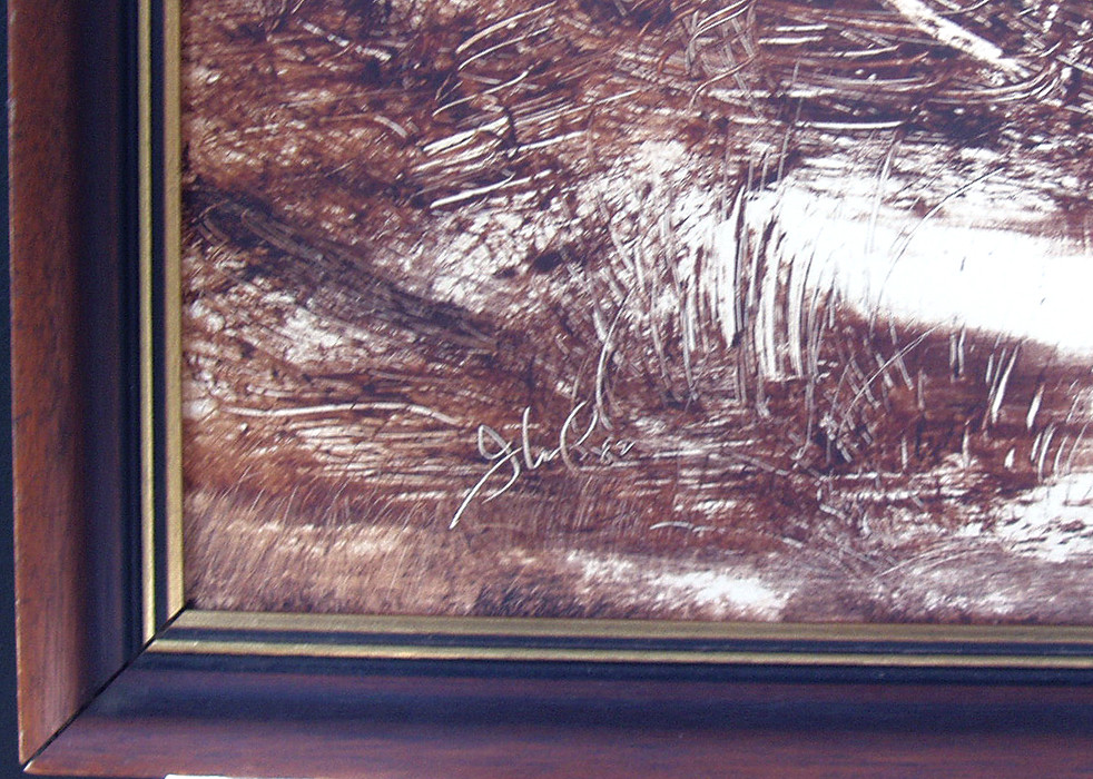 Australian Oil On Board JIM CROFTS Untitled (Perhaps Unfinished) Nice Frame