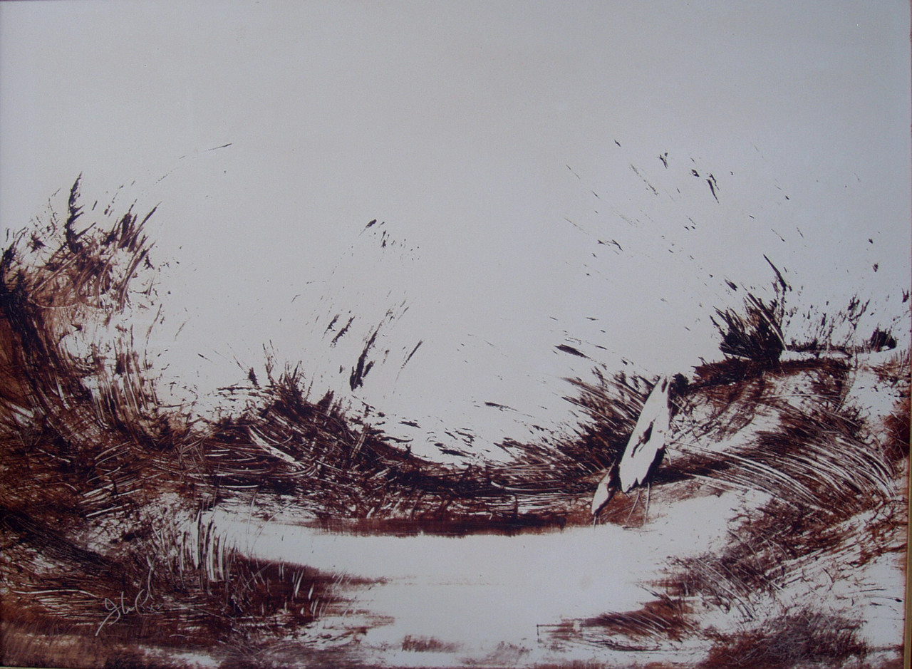 Australian Oil On Board JIM CROFTS Untitled (Perhaps Unfinished) Nice Frame