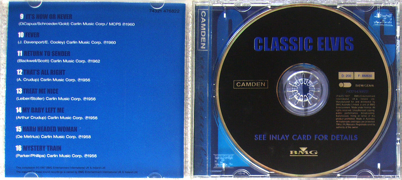 Rock & Roll - ELVIS PRESLEY Classic Elvis (Compilation) CD