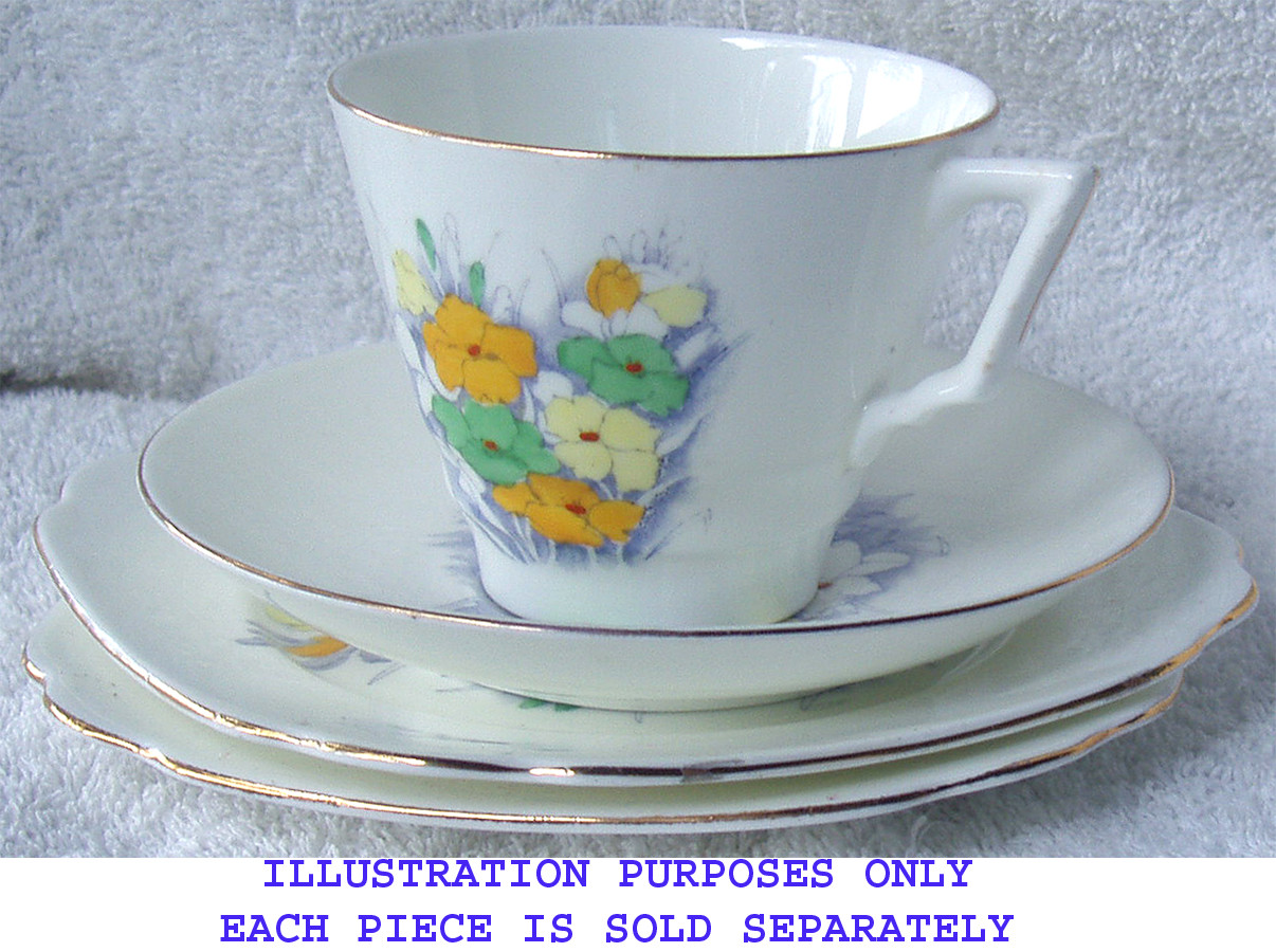 1936 ~ 1966 BELL CHINA (Shore & Coggins England) Wallflower Fine Bone ...