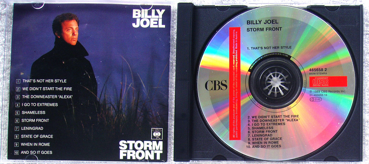 Pop Rock - BILLY JOEL Storm Front CD 1989