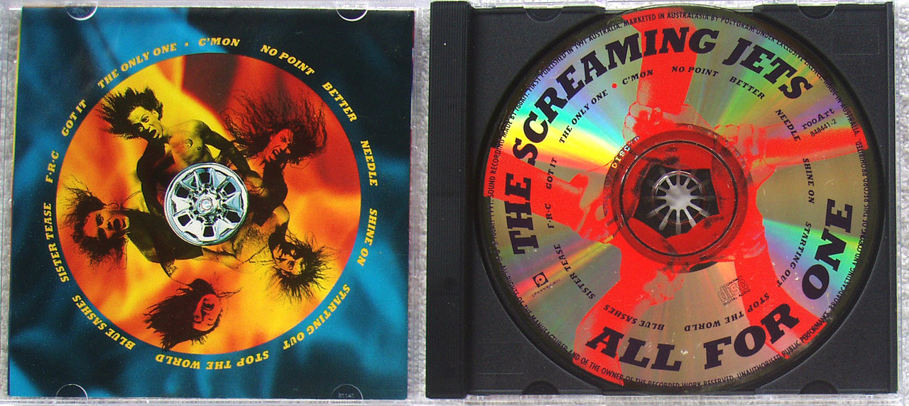 Hard Rock THE SCREAMING JETS All For One CD 1991