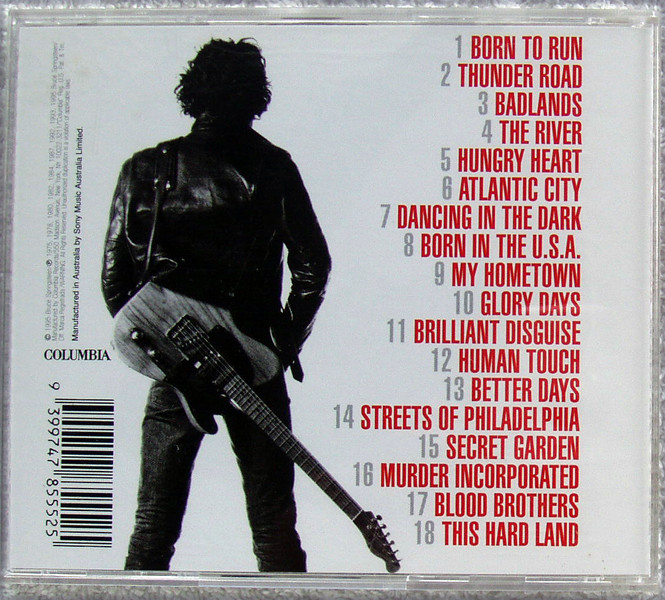 Pop Rock BRUCE SPRINGSTEEN Greatest Hits CD 1995