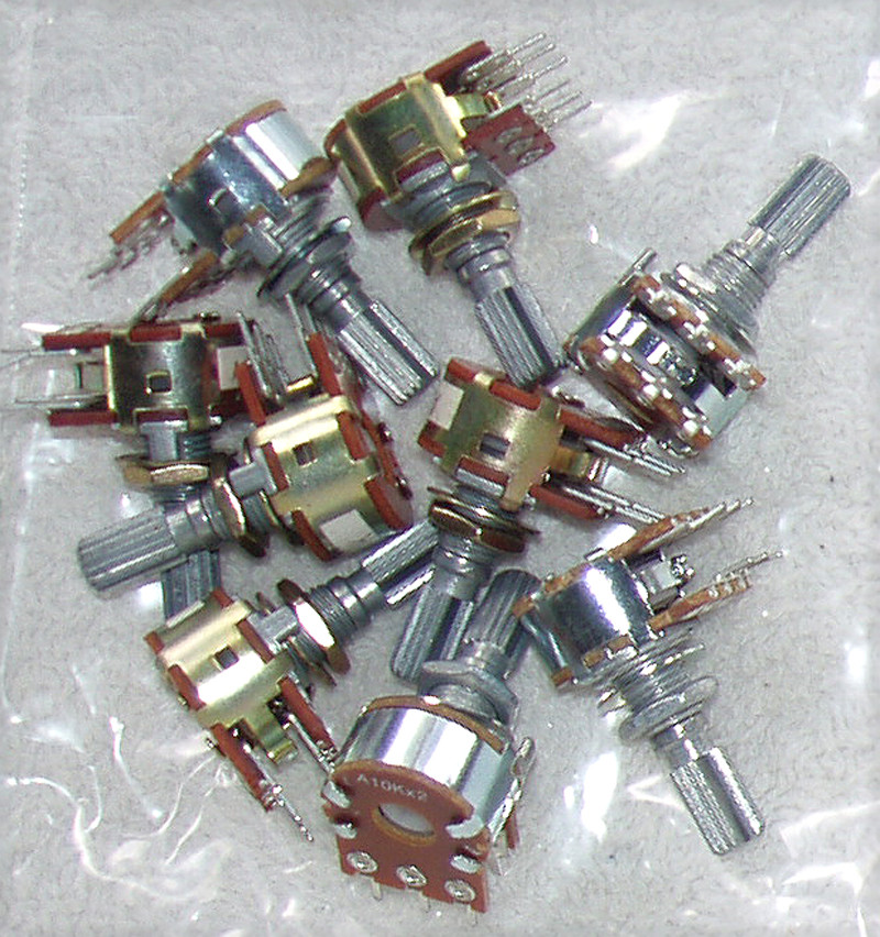 GENERIC 16mm Dual 50K (Log) Rotary Potentiometer Spline Shaft