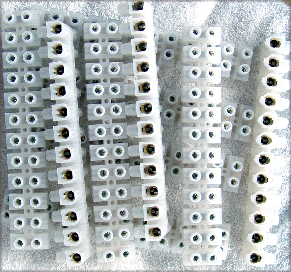 60A 400V HIGH CURRENT 12 Way Terminal Strip NEW