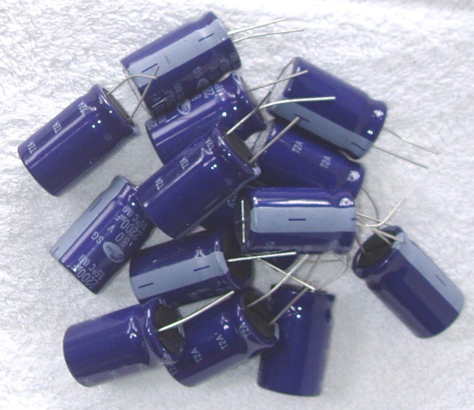 SAMWHA Electrolytic Capacitor 2200uF 80V 85C Radial NEW Old Stock