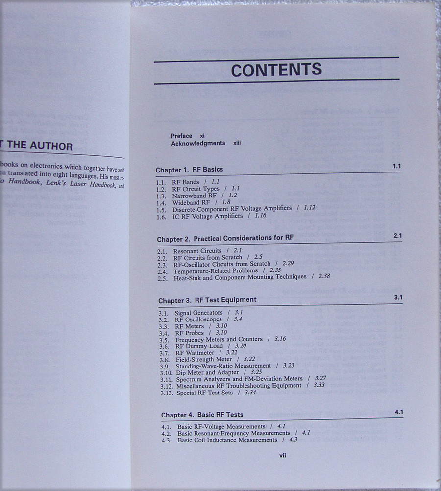Technical Book LENKS RF HANDBOOK (Soft Cover) 1993