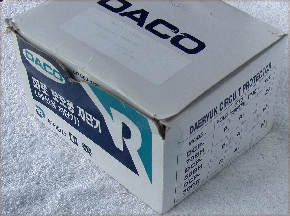 DACO Circuit Breaker 220V AC 10A DCP51 BH Series BRAND NEW Old Stock