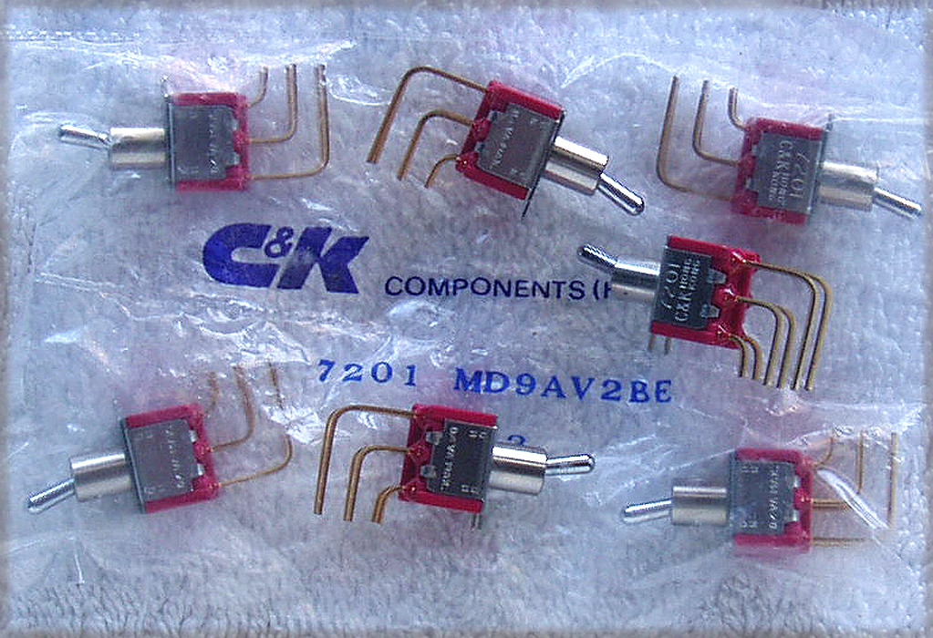 C&K (HK) 7201 DPDT PCB Mount Switch (NEW)