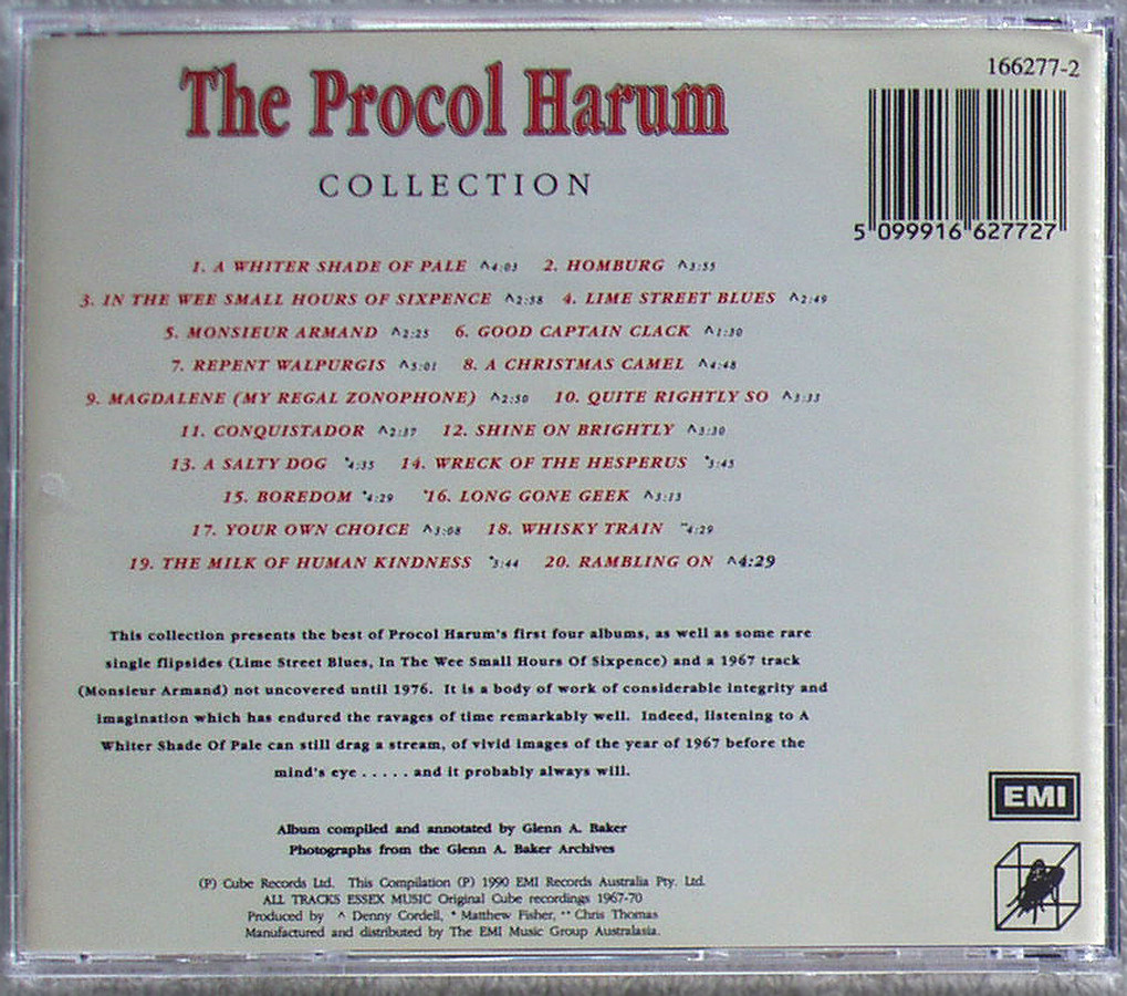 Progressive Rock PROCOL HARUM The Procol Harum Collection (Compilation ...