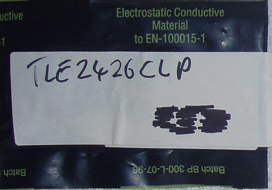 TEXAS INSTRUMENTS TLE2426CLP Rail Splitter Precision Virtual Ground NEW ...