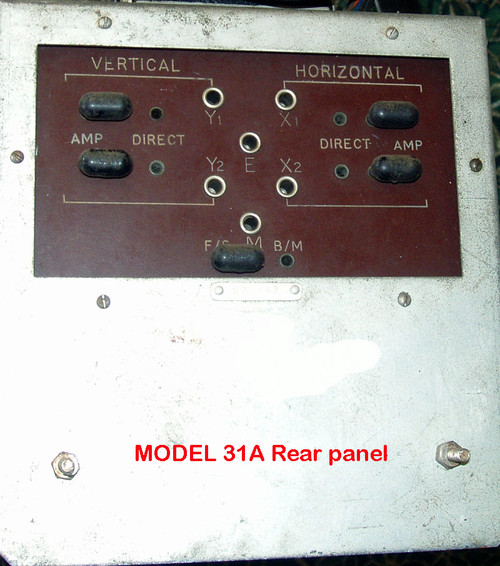 1950's TAYLOR INSTRUMENTS 31A Cathode Ray Oscilloscope Front Panel ONLY