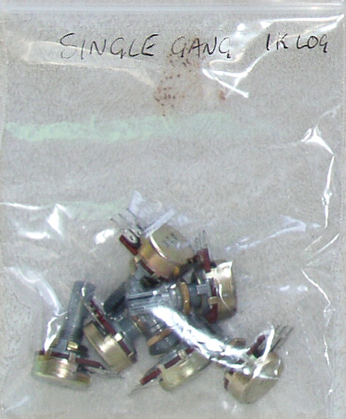 GENERIC 16mm Single 1K (Log) Rotary Potentiometer Spline Shaft (NEW)