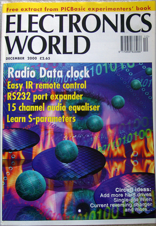 December 2000 ELECTRONICS WORLD (UK) Electronic Magazine (USED)