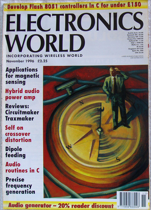 November 1996 ELECTRONICS WORLD (UK) Electronic Magazine (USED)