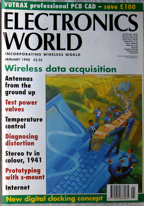 January 1998 ELECTRONICS WORLD (UK) Electronic Magazine (USED)