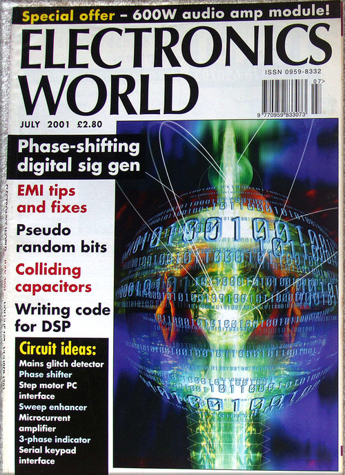 July 2001 ELECTRONICS WORLD (UK) Electronic Magazine (USED)