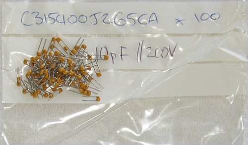 KEMET Monolythic Capacitor 10pF 200V NEW Old Stock