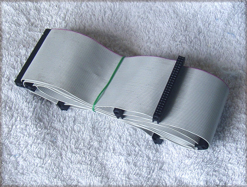 SCSI IDC50 Daisy Chain Internal Interface 6 + 1 Port Cable 120cm USED ...