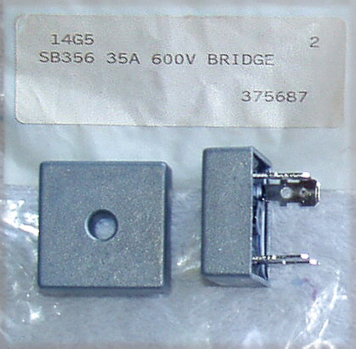 HY ELECTRONICS Bridge Rectifier KBPC3506 (SB356) 600V 35A NEW Old Stock