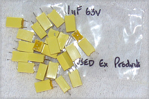 LCC (THOMPSON CSF) Yellow Box Metalised Polypropylene LL Film Capacitor ...