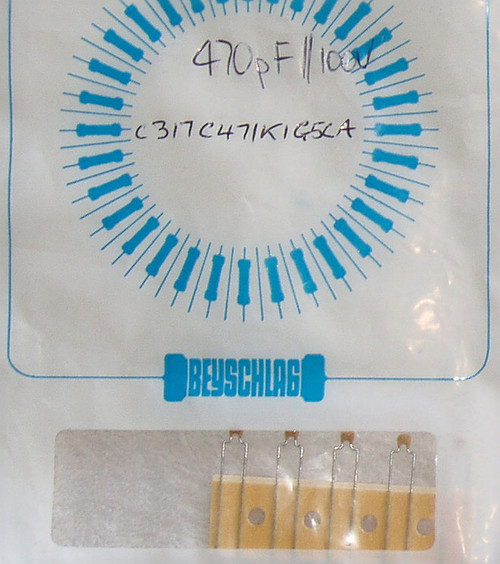 KEMET Monolythic Capacitor 470pF 100V NEW Old Stock