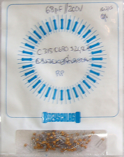 KEMET Monolythic Capacitor 68pF 200V NEW Old Stock