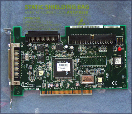 ADAPTEC SCSI Card 40MBytes/Sec 2940W/UW PCI Buss (USED Working)