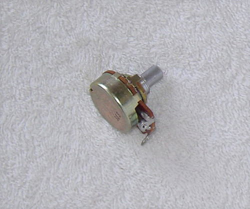 ALPHA 100K Ohm Log 24mm Short 1/4" Shaft Rotary Potentiometer NEW Old Stock
