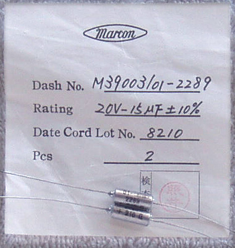 MARCON 15uF 20V Aluminium Electrolytic Capacitor NEW Old Stock