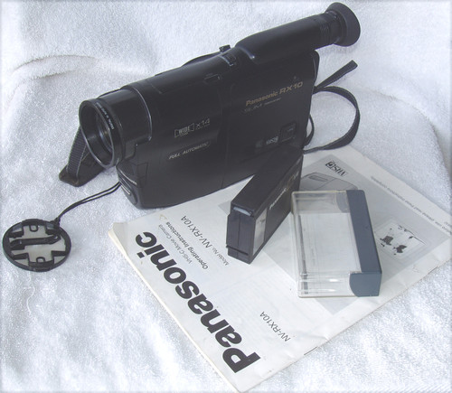 Late 1990's! PANASONIC VHS-C Camcorder Model: NV-RX10 PAL With 2x Tapes ...