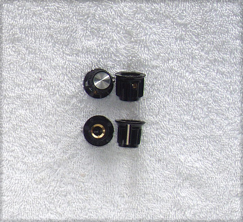 SCI Black Plastic Metal Insert Panel Knob 20mm OD With Grub Screw NEW ...