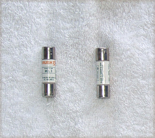 BRUSH FUSES (USA) "Fat Boy" 3 Amp Fast Ceramic Fuse (1) NEW Old Stock