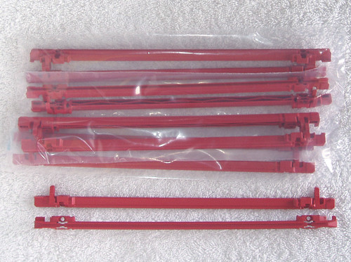 SCHROFF Eurocard DIN 41612 SUBRACK 220mm CARD GUIDE (RED Plastic) (Set ...