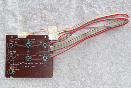 SANSUI D-M7 Cassette Deck (Transport Control PCB With Switches) SPARE ...