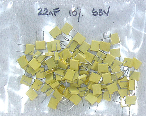 LCC (THOMPSON CSF) Yellow Box Metalised Polypropylene LL Film Capacitor ...