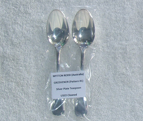 MYTTON RODD (Australia) GROSVENOR (Pattern #1) Silver Plate Teaspoon ...