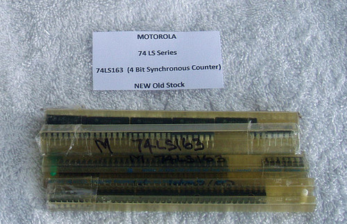 MOTOROLA 74 LS Series 74LS163 4 Bit Synchronous Counter NEW Old Stock