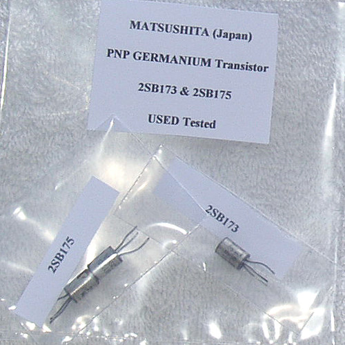 MATSUSHITA (Japan) PNP GERMANIUM PNP Transistor 2SB173 & 2SB175 USED Tested