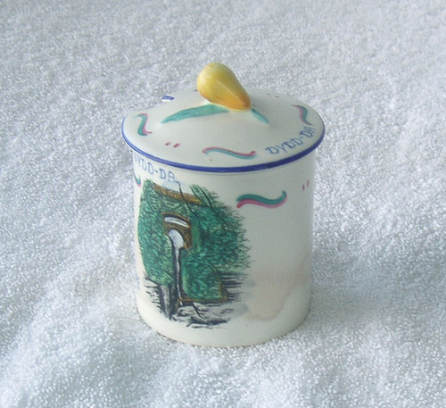 1950's CARLTON WARE English Ceramic Condiment Pot (Souvenir "Devils ...