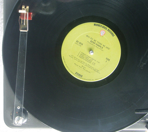 1970's VINYL TURNTABLE Accessory Perspex Arm With Roller Brush USED