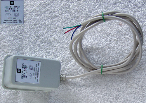 DETECTION SYSTEMS SECURITY AC Power Adapter (Wall Plug Type) 15V AC Out ...