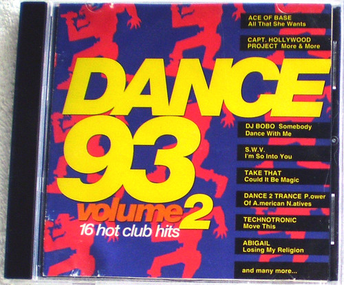 House - DANCE 93 Volume 2 (16 Hot Club Hits) Possum Compilation CD 1993