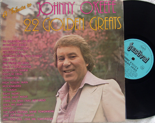 Rock N Roll - JOHNNY O'KEEFE A Tribute (22 Golden Greats) Vinyl 1978