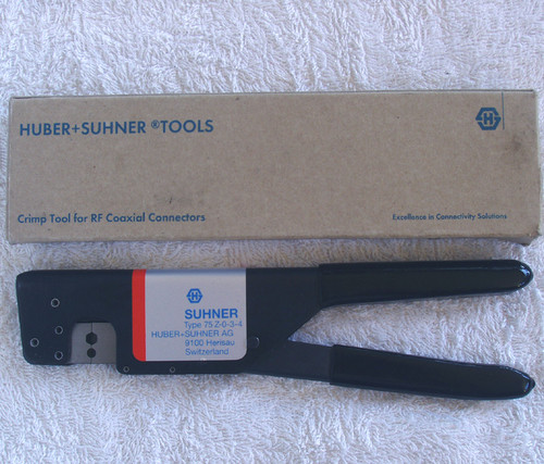 HUBER+SUHNER (Swiss) Crimp Tool 75 Z-0-3-4 2B NEW in box