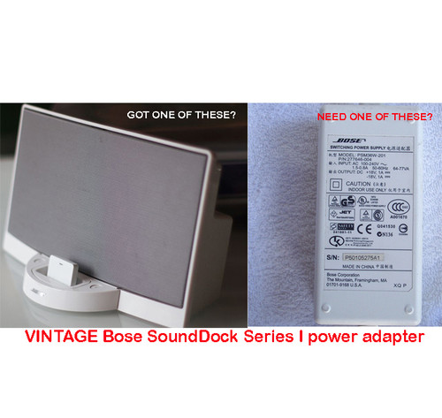 BOSE SoundDock Series I Original Power Adapter - White