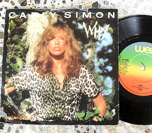 Disco - Carly Simon Why 7" Vinyl Single 1982